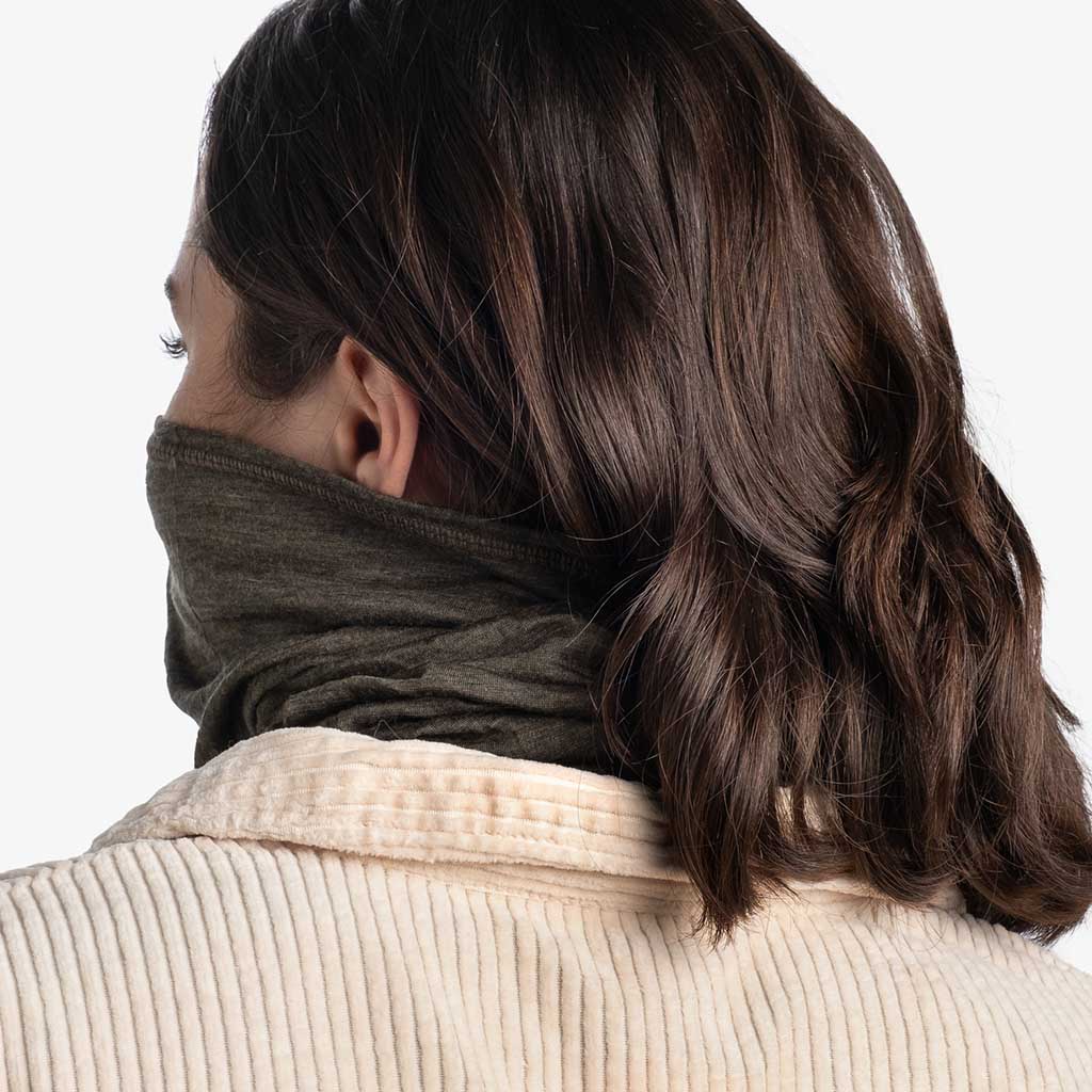 BUFF | Merino Lightweight | Wool Neck Scarf | Solid Bark - WildBounds