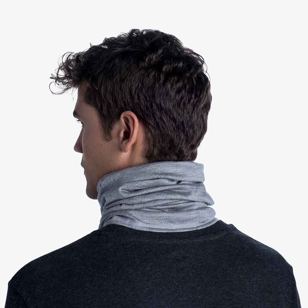 BUFF | Merino Lightweight | Wool Neck Scarf | Solid Light Grey - WildBounds