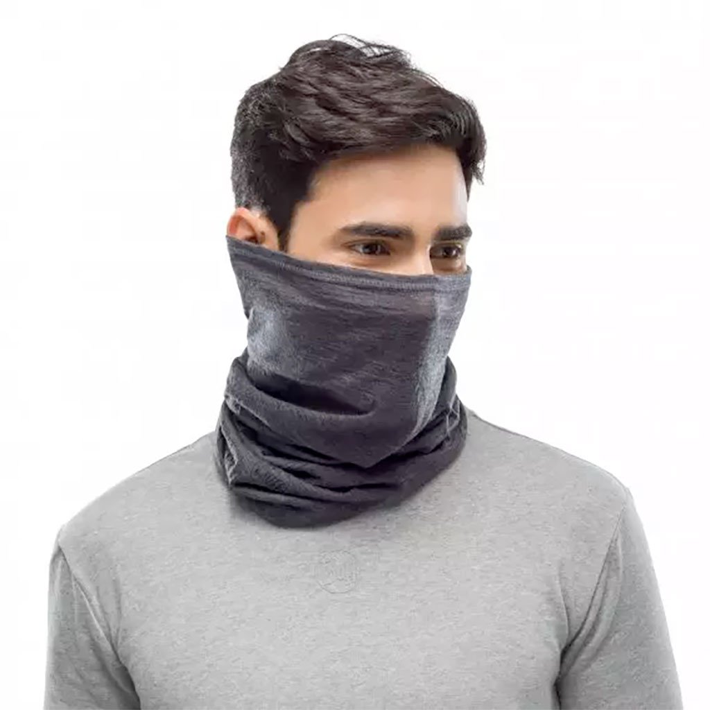 BUFF | Merino Lightweight | Wool Neck Scarf | Solid Grey - WildBounds