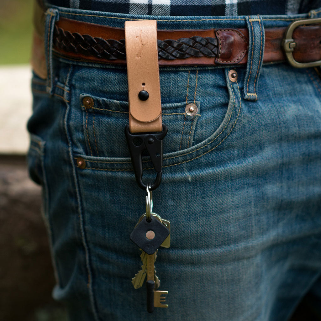CRUD | Crud Keychain | Belt Key Loop | Natural | WildBounds UK