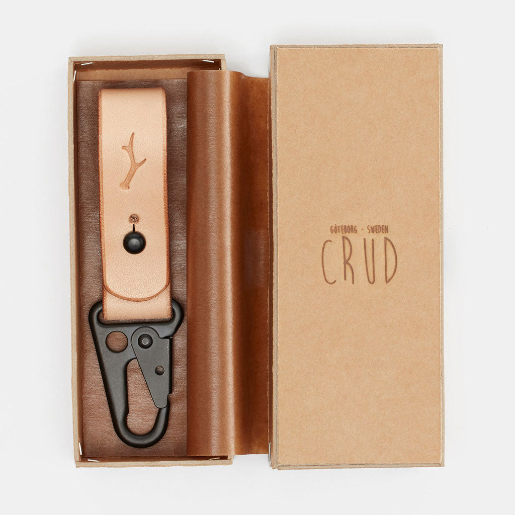 CRUD | Crud Keychain | Belt Key Loop | Natural | WildBounds UK