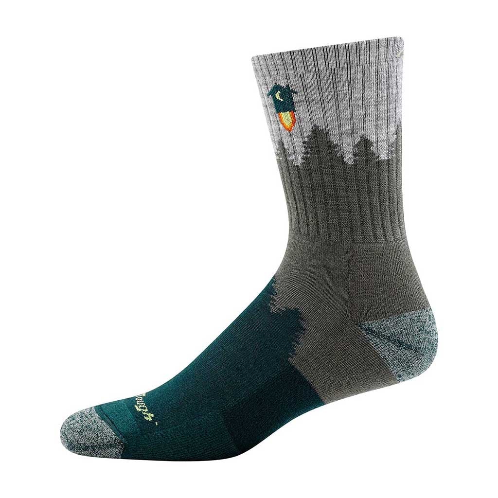 Darn Tough | Number 2 Micro Crew Midweight Socks | Cushion | Green ...