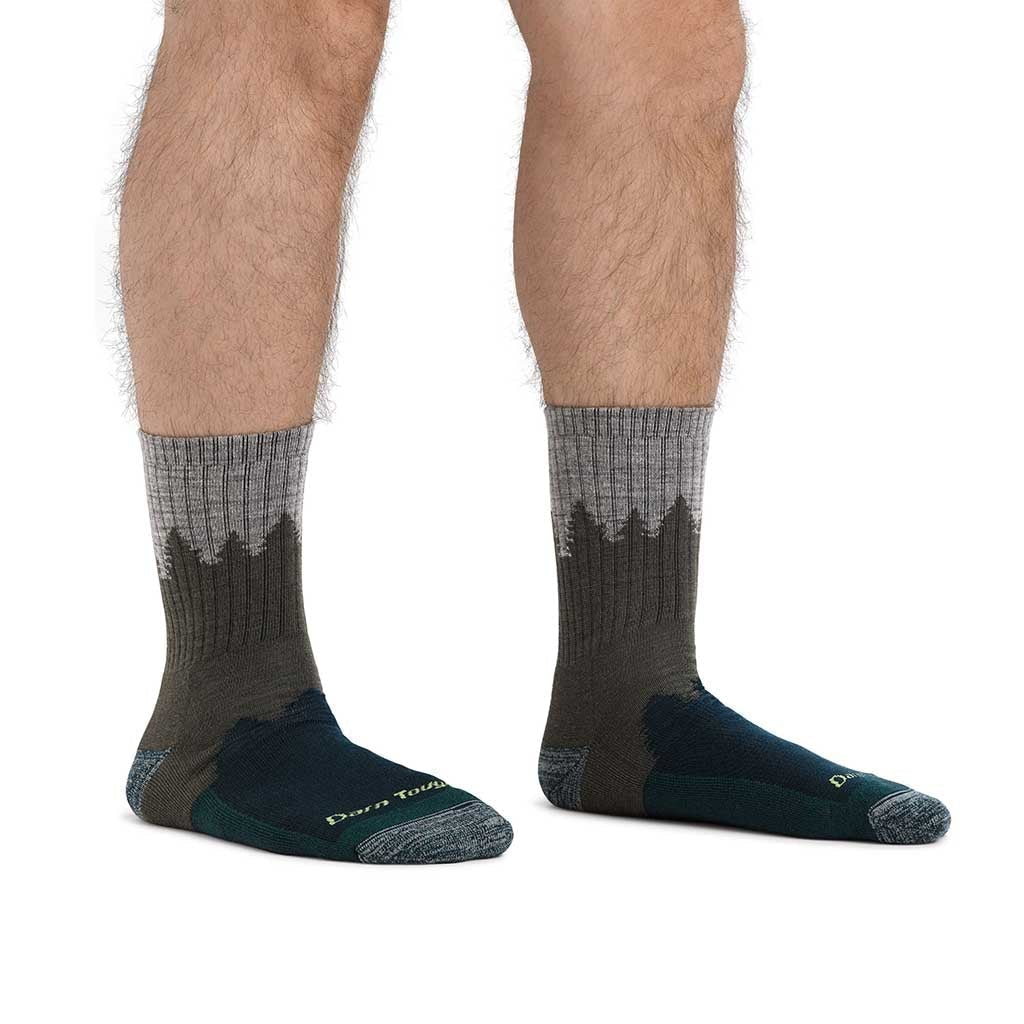 Darn Tough | Number 2 Micro Crew Midweight Socks | Cushion | Green ...