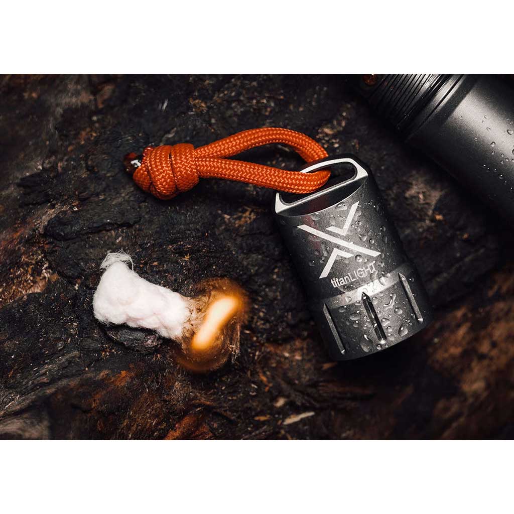 Exotac | titanLIGHT Lighter | Outdoors Lighter | Gunmetal | WildBounds
