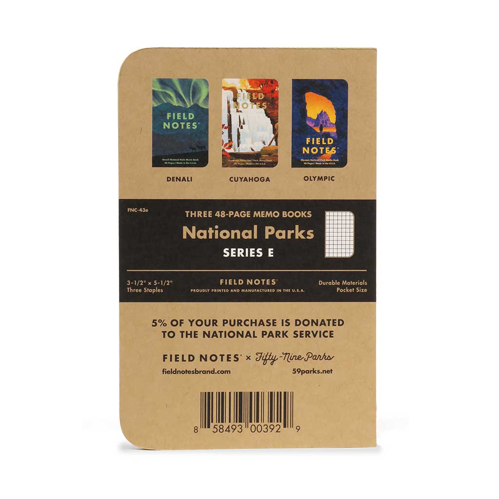 Field Notes | US National Parks Series E | 3-Pack | National Parks ...