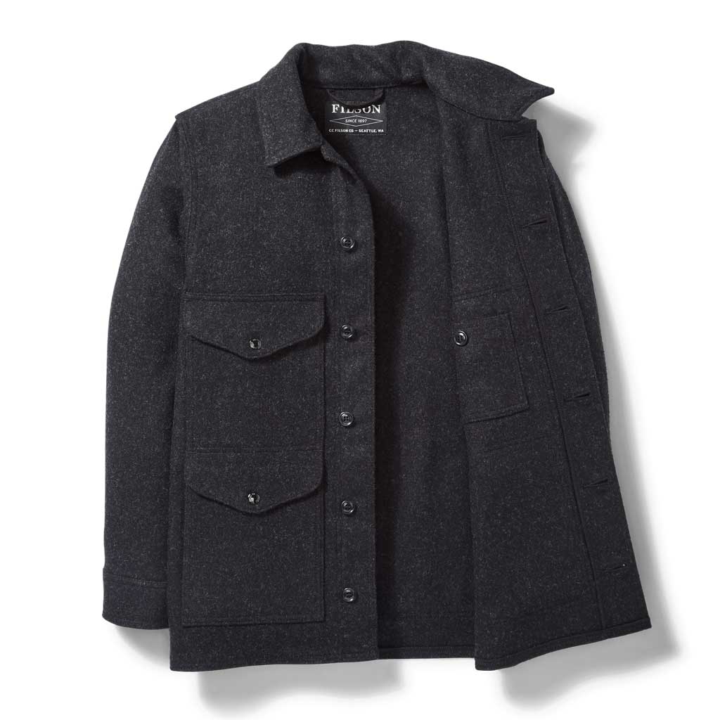Filson | Mackinaw Cruiser | Wool Coat | Charcoal | WildBounds