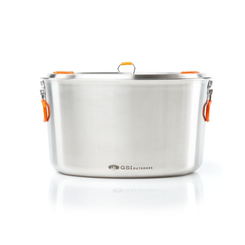 GSI Outdoors | Glacier Stainless Base Camper | Camp Cookware Set ...