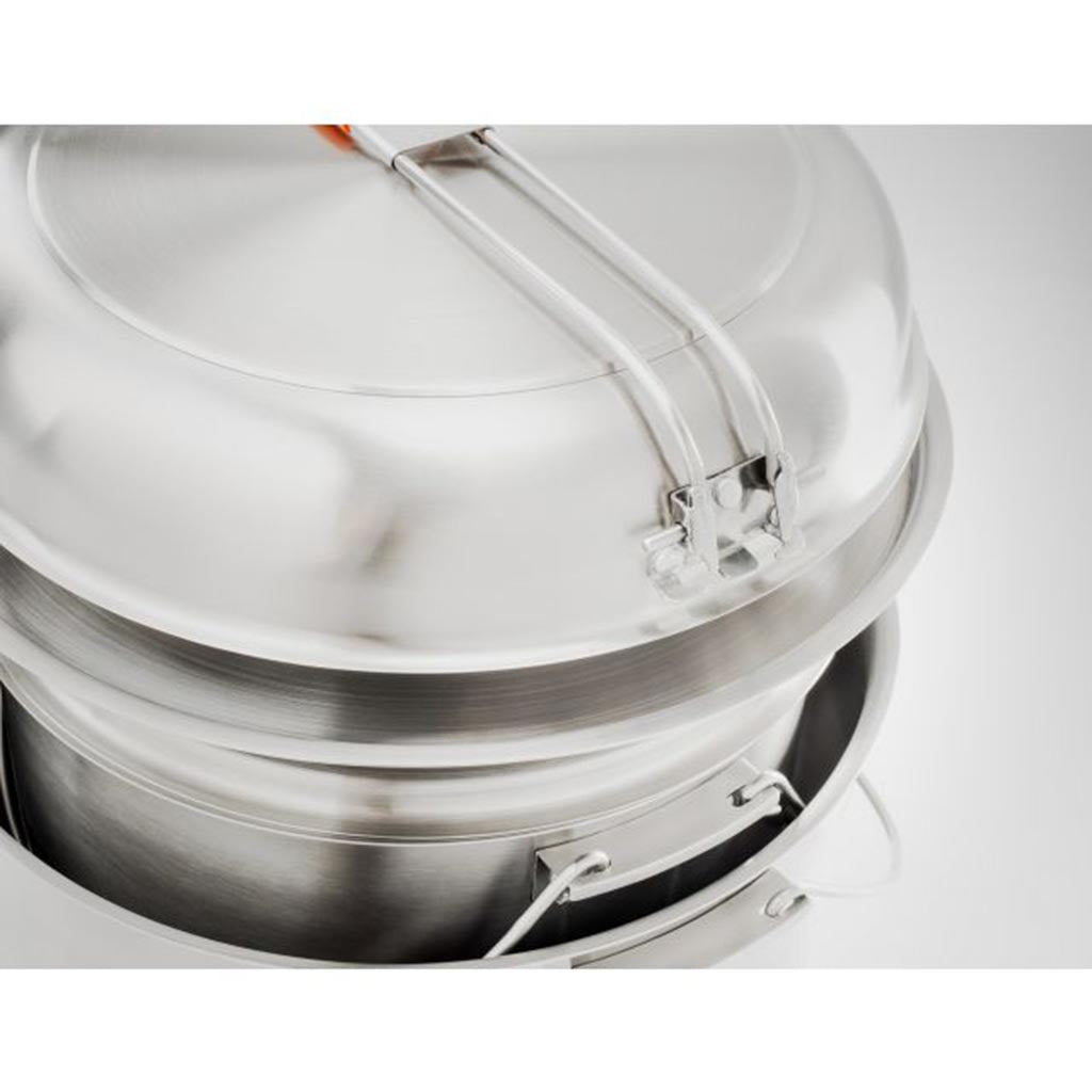 GSI Outdoors | Glacier Stainless Base Camper | Camp Cookware Set ...