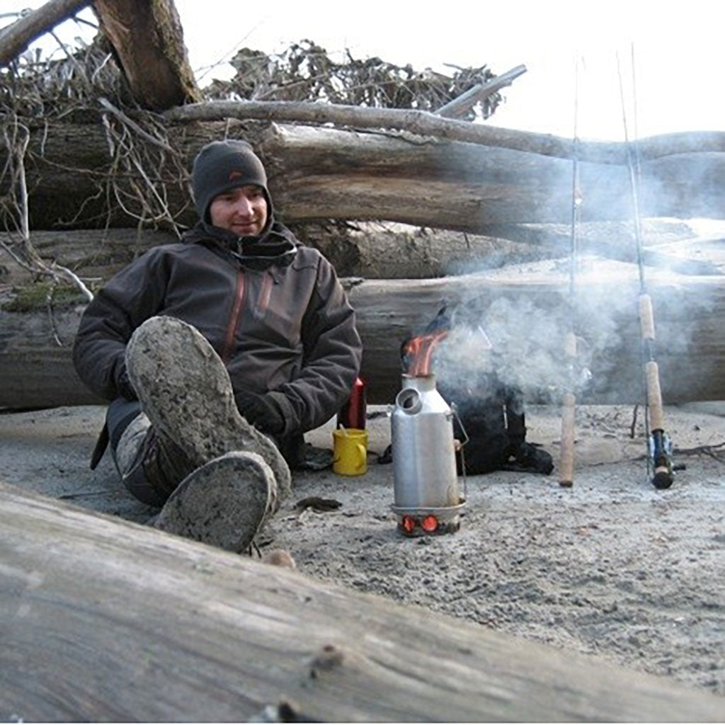 Kelly Kettle | Trekker Kit | Stainless Steel | Camping Kettle | WildBounds
