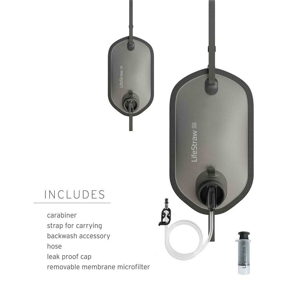 LifeStraw Peak Series | Gravity Water Filter System | Dark Grey ...