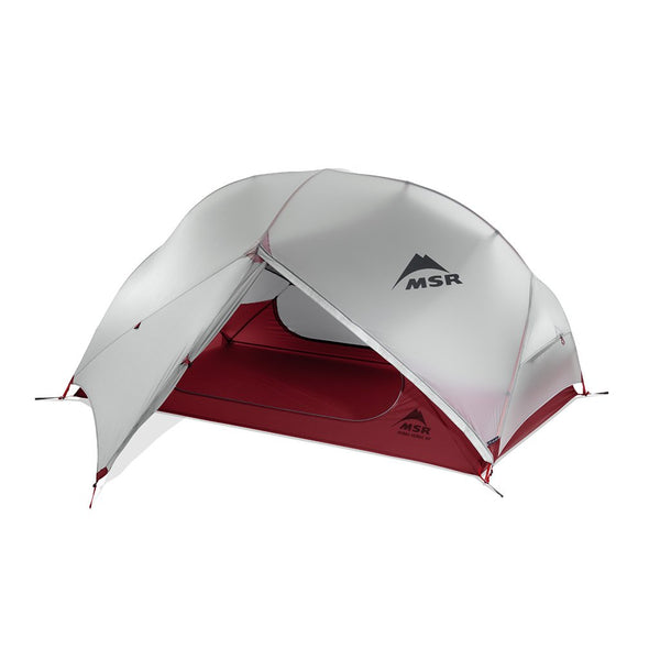 MSR Hubba Hubba NX Tent V7 2 Person Camping Tent Grey Red WildBounds