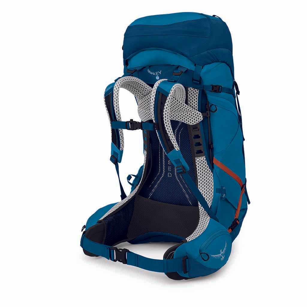 Osprey | Atmos AG LT 50 Backpack | Men's | Night Shift/Scoria Blue - WildBounds